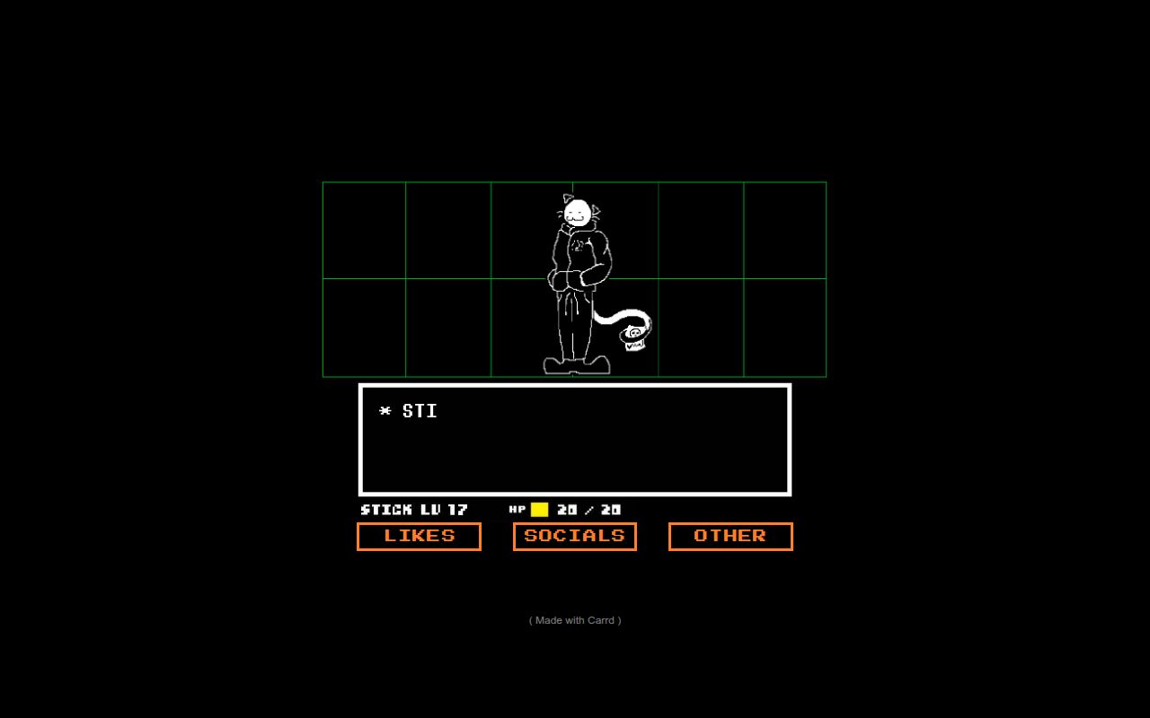 STICKS UNDERTALE CARRD!!